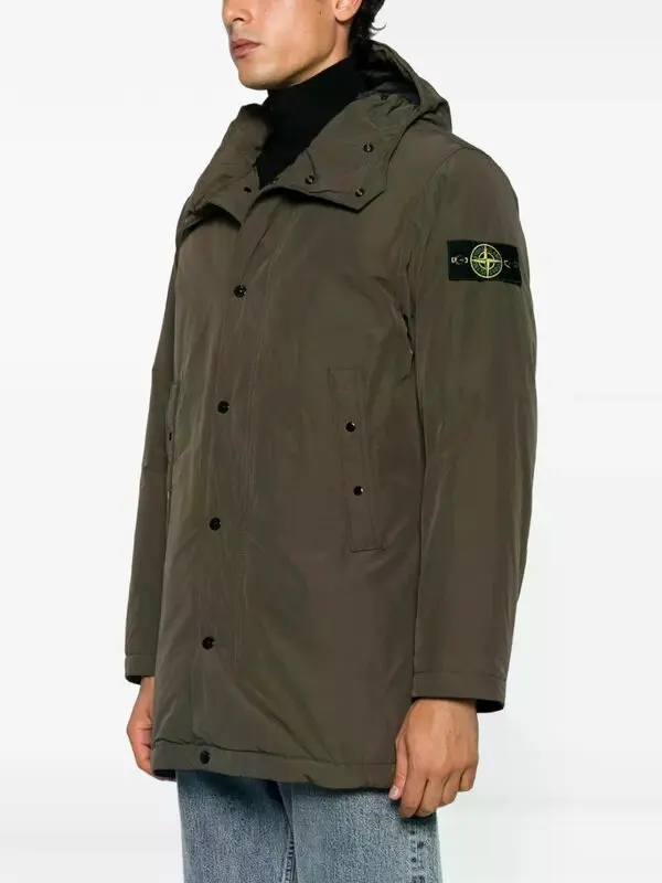 Stone Island Logo-patch Hooded Jacket