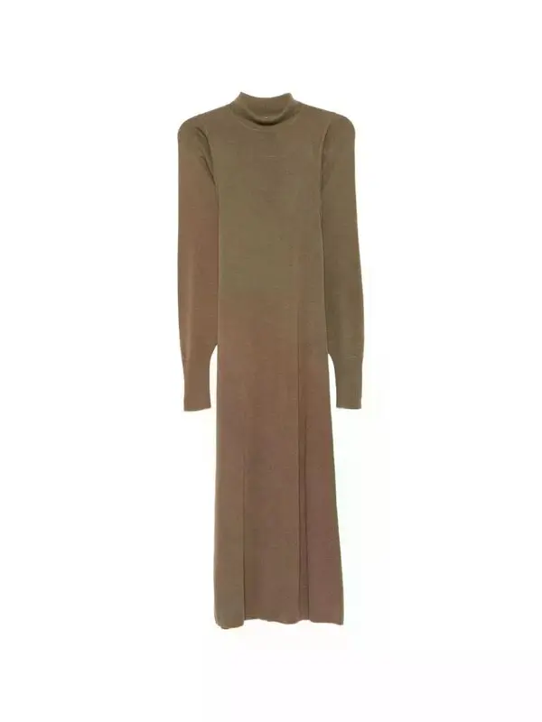 BY MALENE BIRGER Menna High-neck Puff-sleeve Midi Dress - Green