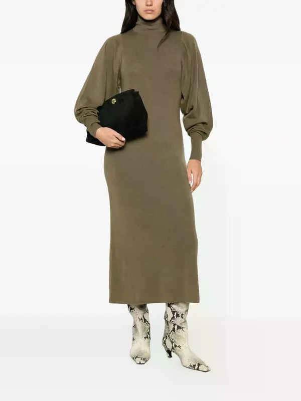 BY MALENE BIRGER Menna High-neck Puff-sleeve Midi Dress