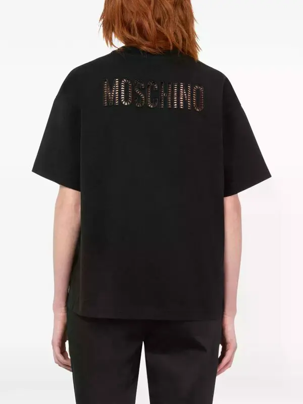 Moschino X Smiley Laser-cut T-shirt