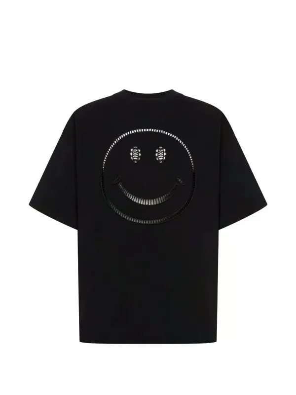 Moschino X Smiley Laser-cut T-shirt