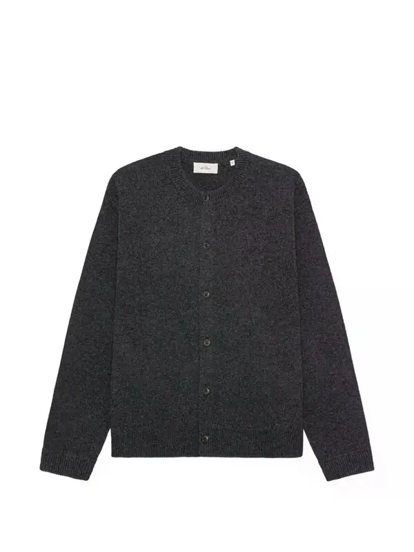 LES DEUX Logo-embroidered Button-up Cardigan