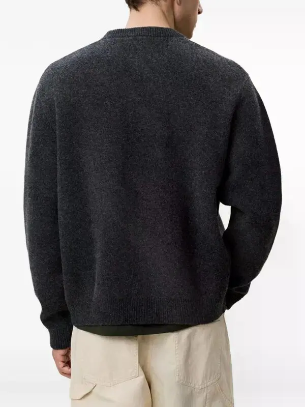 LES DEUX Logo-embroidered Button-up Cardigan