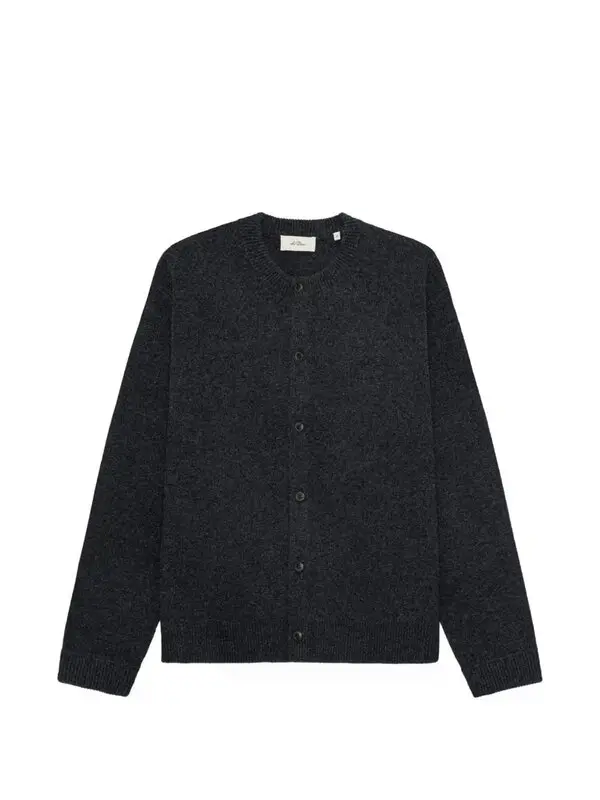 LES DEUX Logo-embroidered Button-up Cardigan