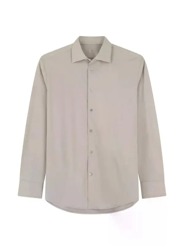 Boggi Milano Polo Shirt In Cotton And Silk Regular-fit - Neutrals