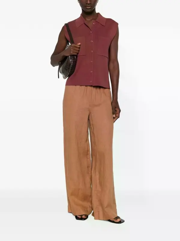 MAISON123 Petra Sleeveless Collared Top