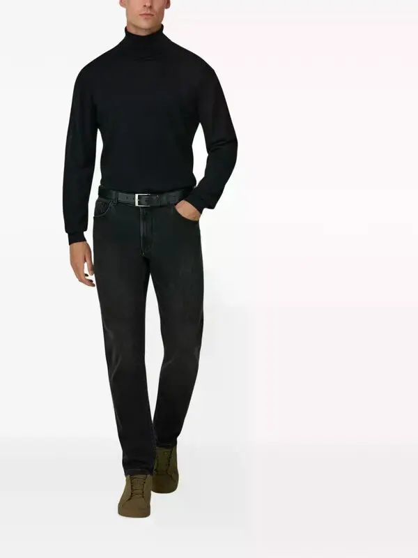 Boggi Milano Turtleneck-jumper In Extrafine Merino-wool