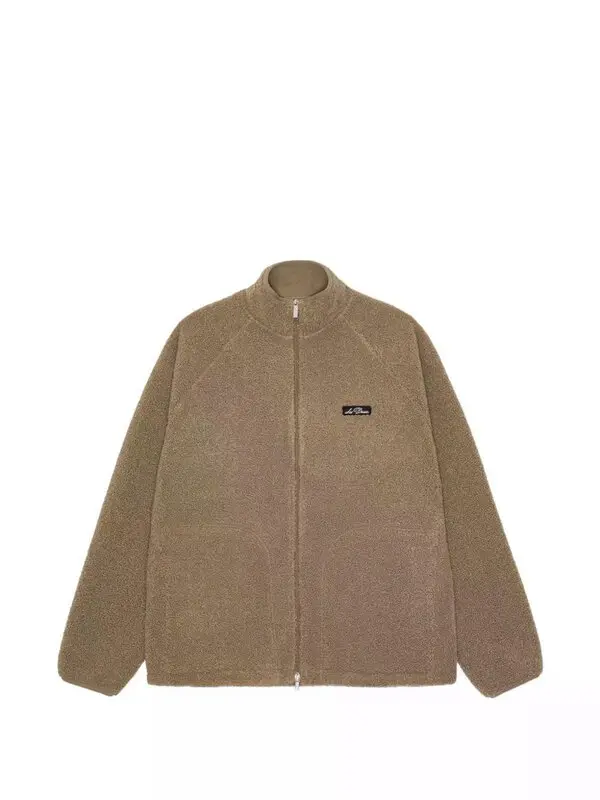 LES DEUX Fleece Raglan-sleeve Jacket - Brown
