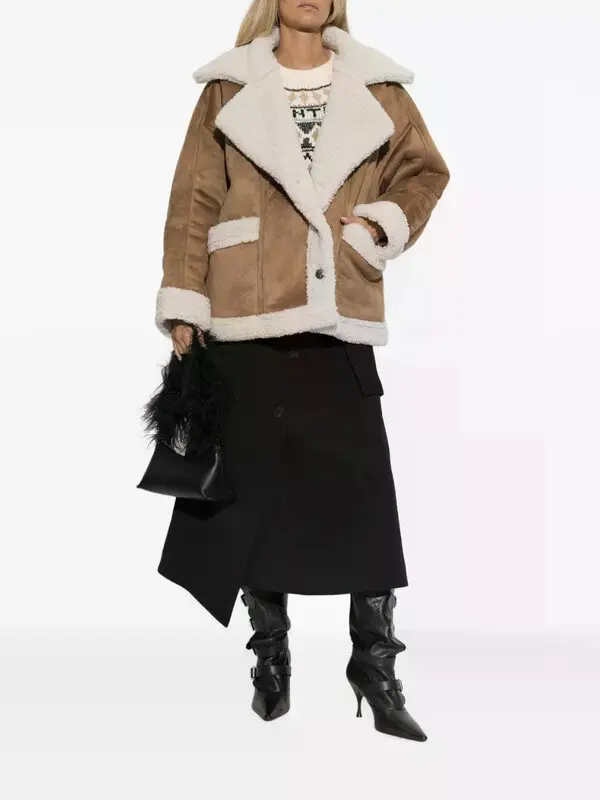 Munthe Valter Teddy-trim Coat