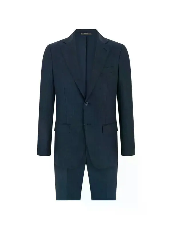 Boggi Milano Suit In Super 130 Wool Pinstripe