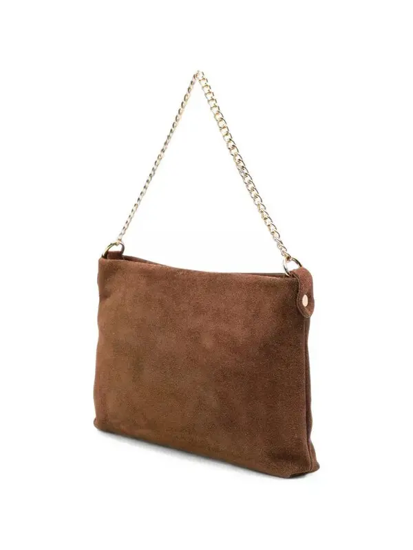 MARC ELLIS Ester Cm Suede Logo-lettering Shoulder Bag