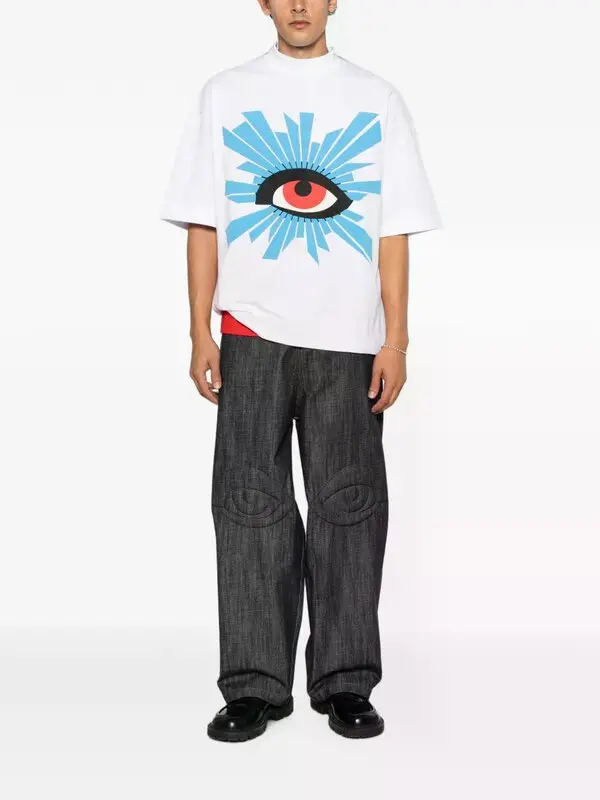 HOUSE OF ERRORS Graphic-print High-neck T-shirt