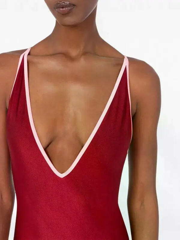Moschino Contrast-trim Swimsuit