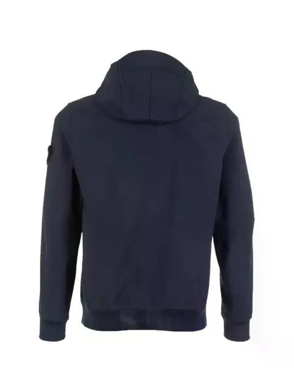 Stone Island Q100004 Hooded Jacket With Wind- And Water-resistant Membrane - Blue
