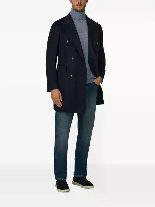 Boggi Milano Coat In Pure Cashmere Double-breasted