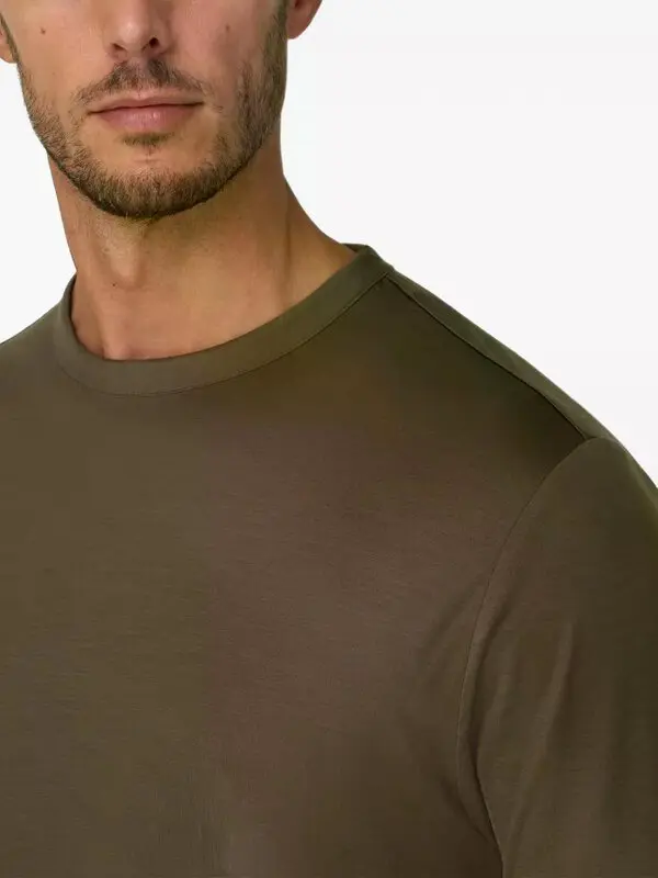 Boggi Milano T-shirt In Wool-jersey Wooltech