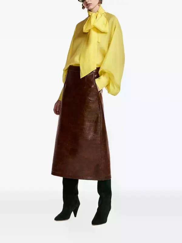 Essentiel Antwerp Kind Crocodile-effect Skirt