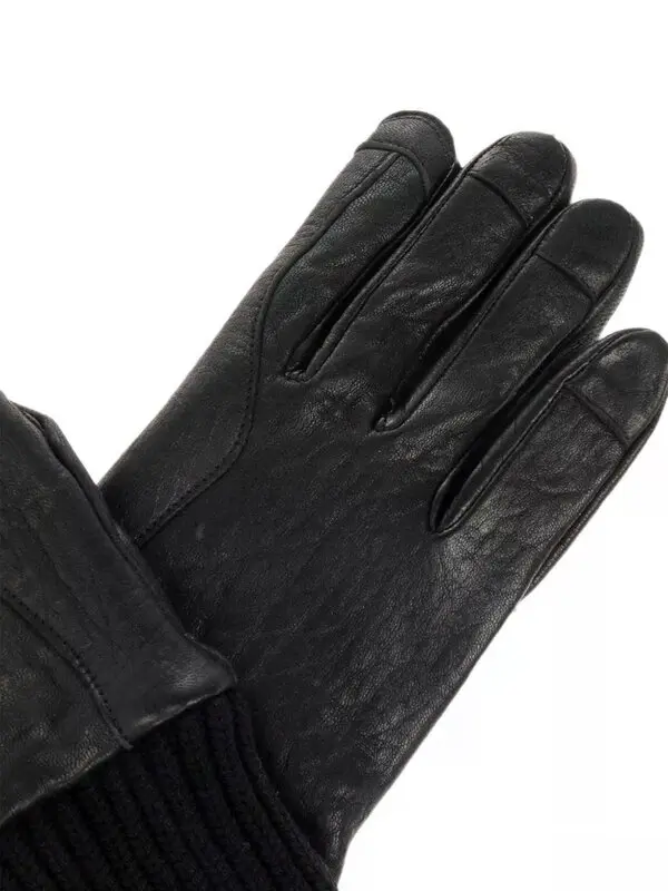 Rick Owens Ribbed-cuff Leather Gloves