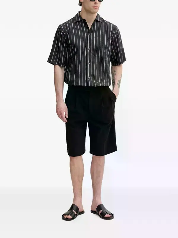 LINDBERGH Vertical-stripe Short-sleeve Shirt