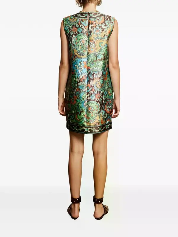 ALEMAIS Charlotte Paisley-print Mini Dress