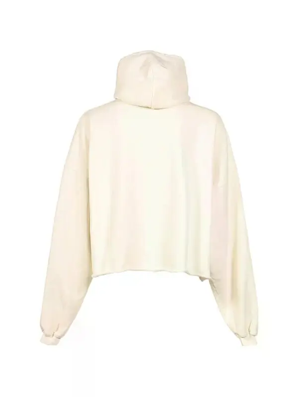 RRR123 Archive American Logo-print Cropped Hoodie