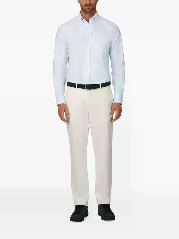 Boggi Milano Striped Oxford Cotton Shirt Regular Fit