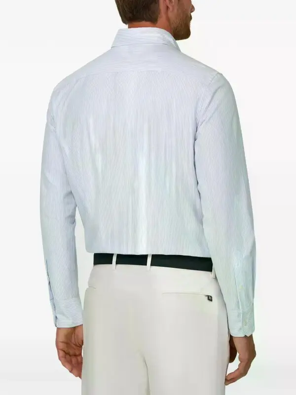 Boggi Milano Striped Oxford Cotton Shirt Regular Fit