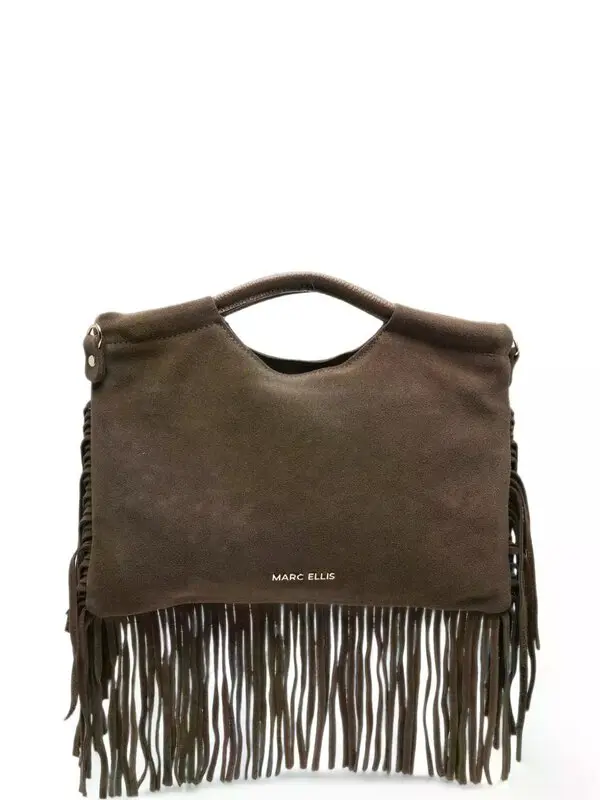MARC ELLIS Camelia Fringe-trim Tote Bag - Brown