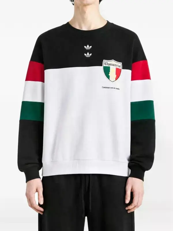Adidas X Willy Chavarria Logo-print Panelled Sweatshirt