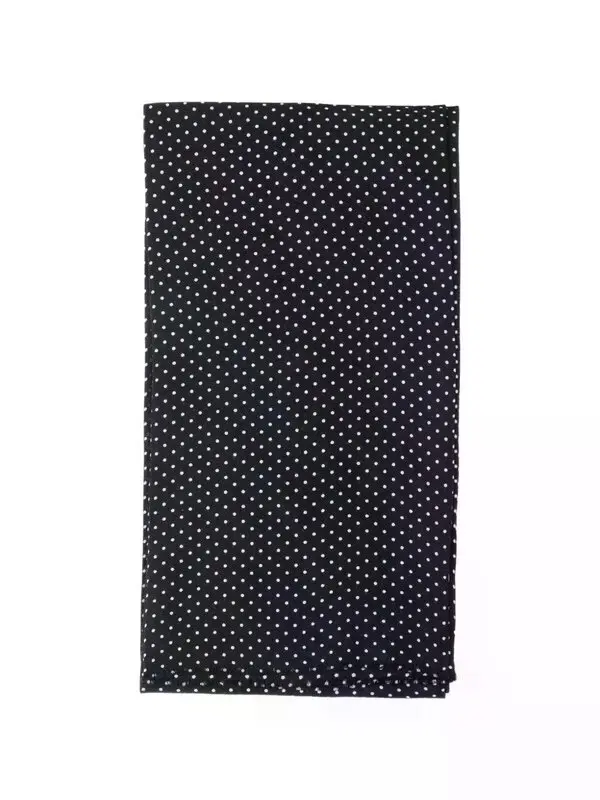 Destin Polka-dot Wool Scarf - Black