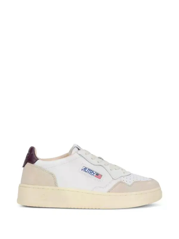 AUTRY Medalist Suede-panel Sneakers - White