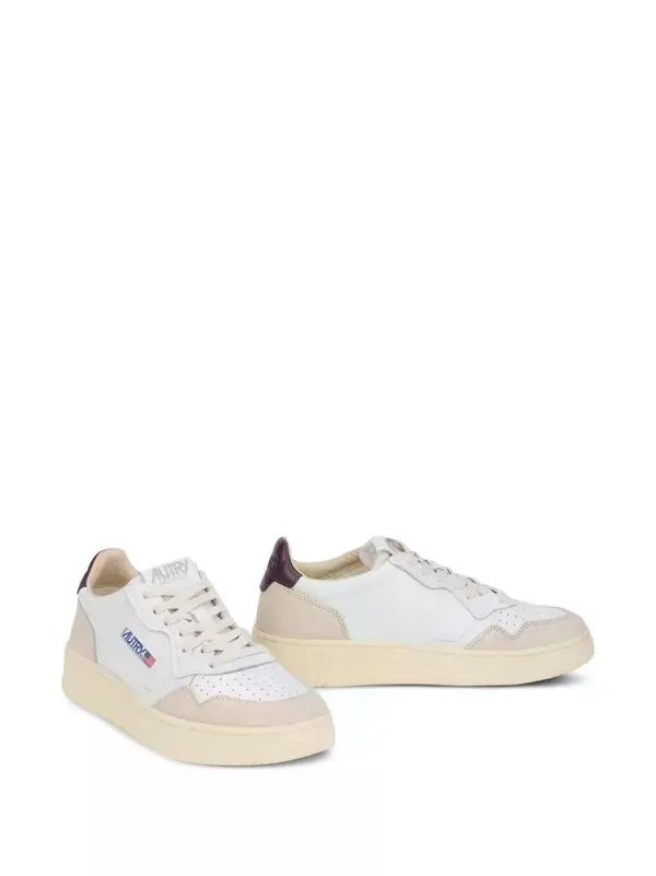 AUTRY Medalist Suede-panel Sneakers - White