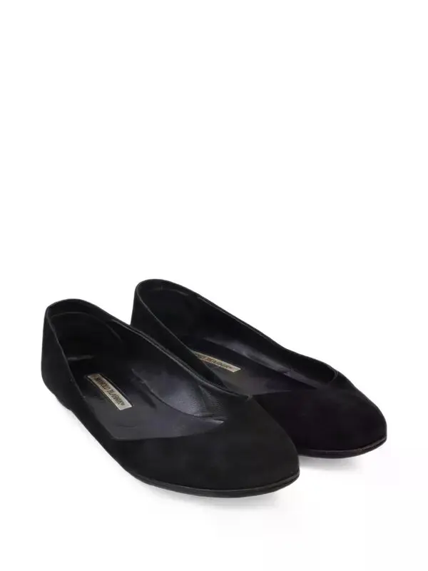 Manolo Blahnik Round-toe Ballet Flats