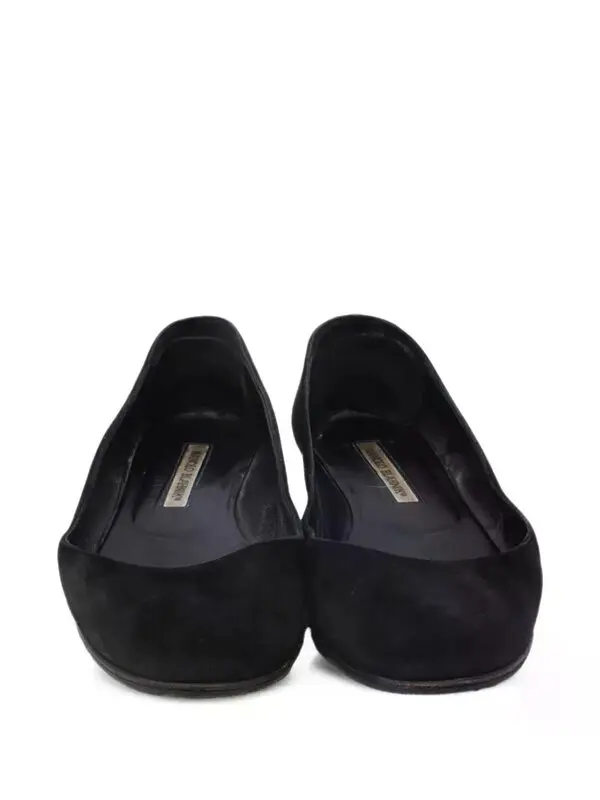 Manolo Blahnik Round-toe Ballet Flats