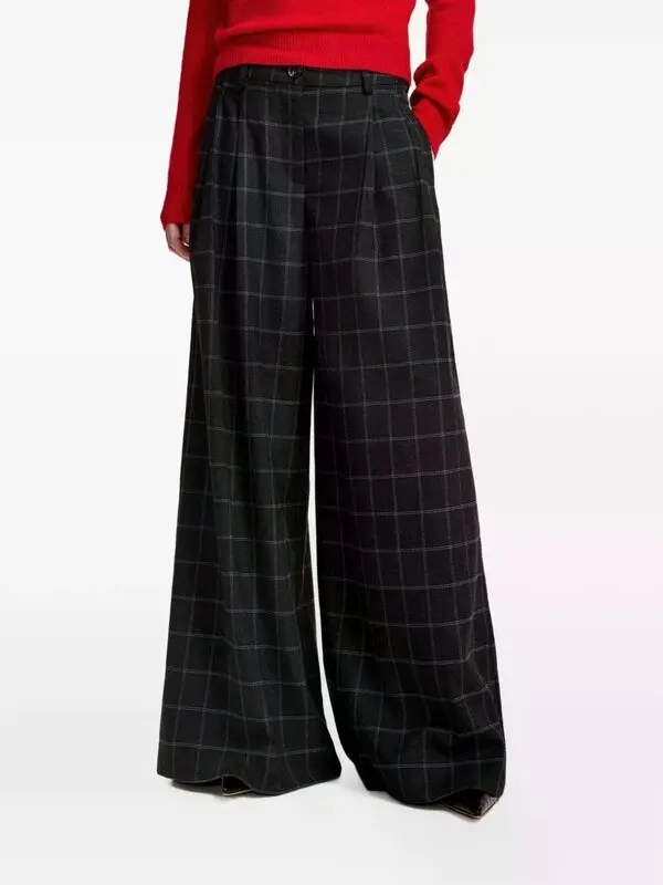 Essentiel Antwerp Kollection Check-pattern Palazzo Pants