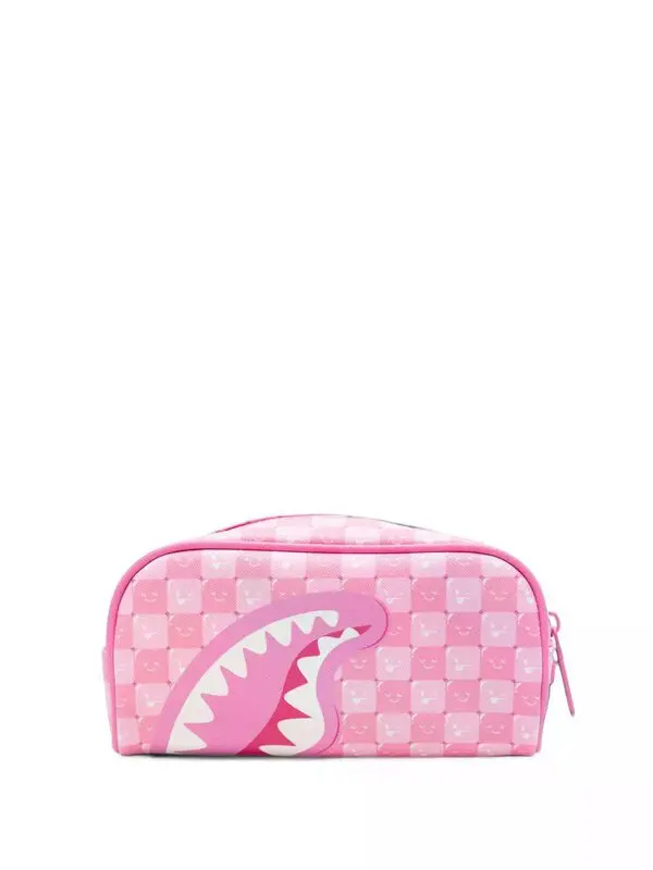 SPRAYGROUND Shark Mouth Checkered Clutch Bag