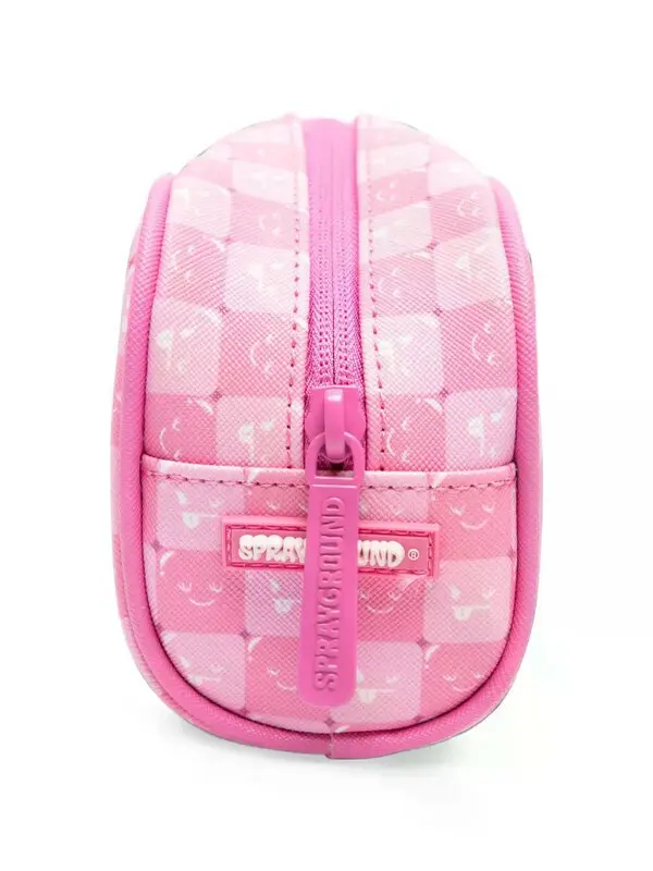 SPRAYGROUND Shark Mouth Checkered Clutch Bag