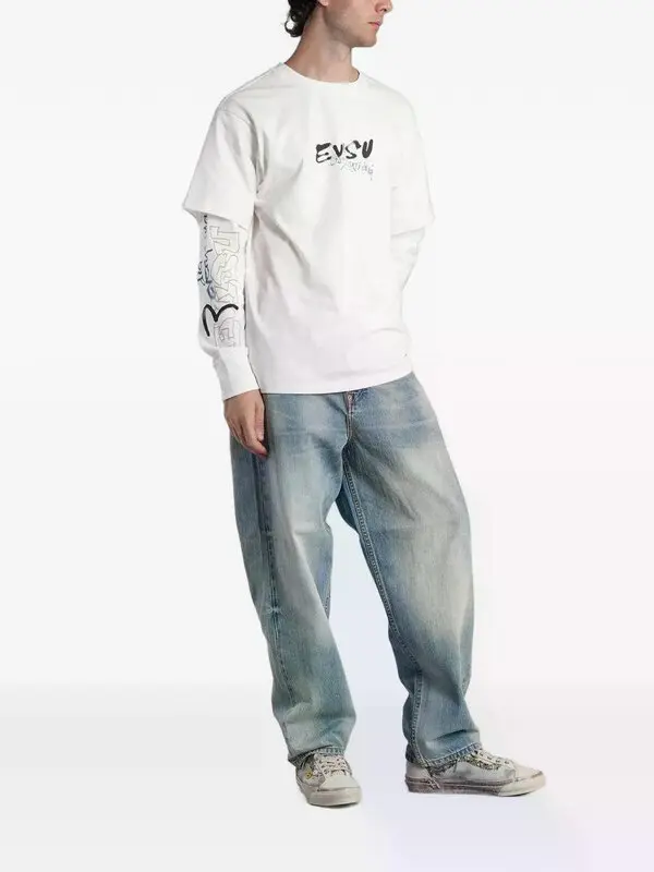 EVISU Seagull-print Jeans
