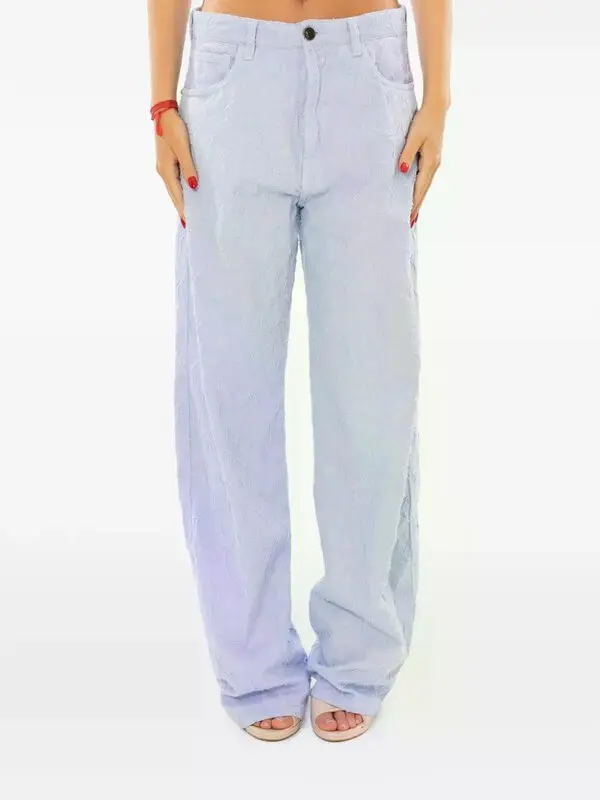 WHITE SAND Jacquard-star Jeans