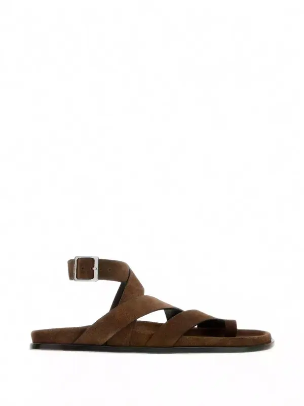 ALOHAS Tide Crossover-strap Sandals - Brown
