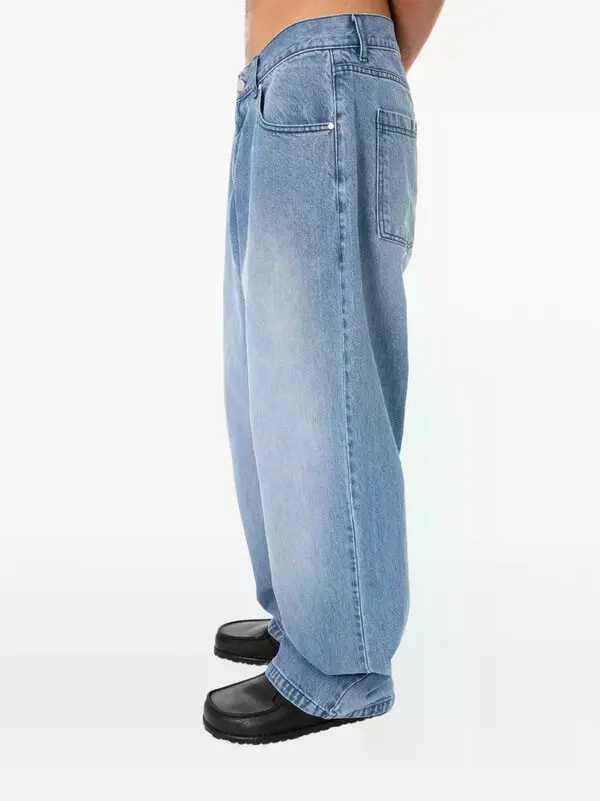 ARTE ANTWERP Logo-embroidered Straight-leg Jeans