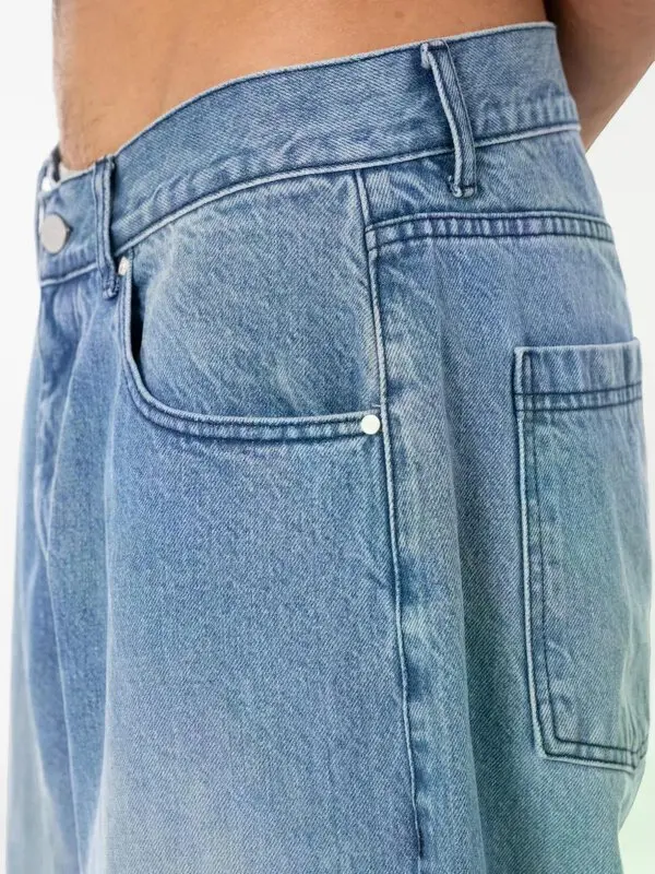 ARTE ANTWERP Logo-embroidered Straight-leg Jeans
