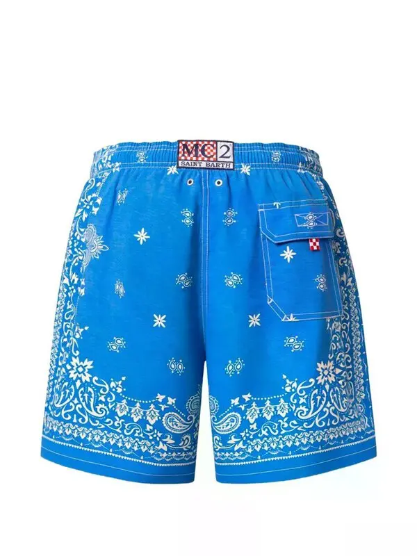 MC2 SAINT BARTH Gustavia Paisley-print Swim Shorts