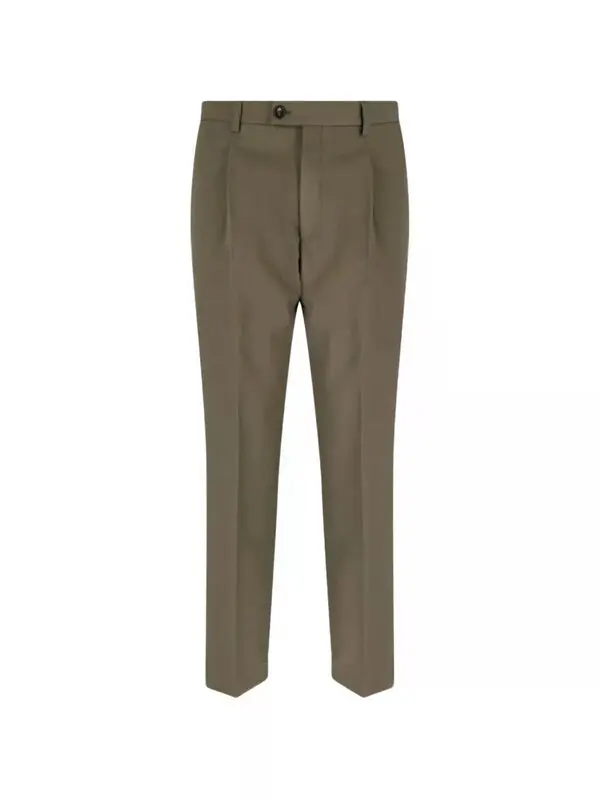 BE ABLE Pleated-front Tailored Trousers - Green