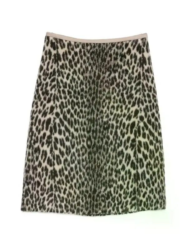 Max Mara Trionfo Leopard-print Midi Skirt