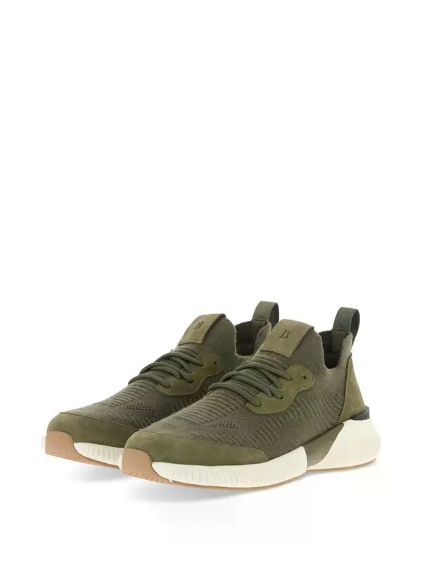Boggi Milano Willow Trainers In Wool Blend - Green