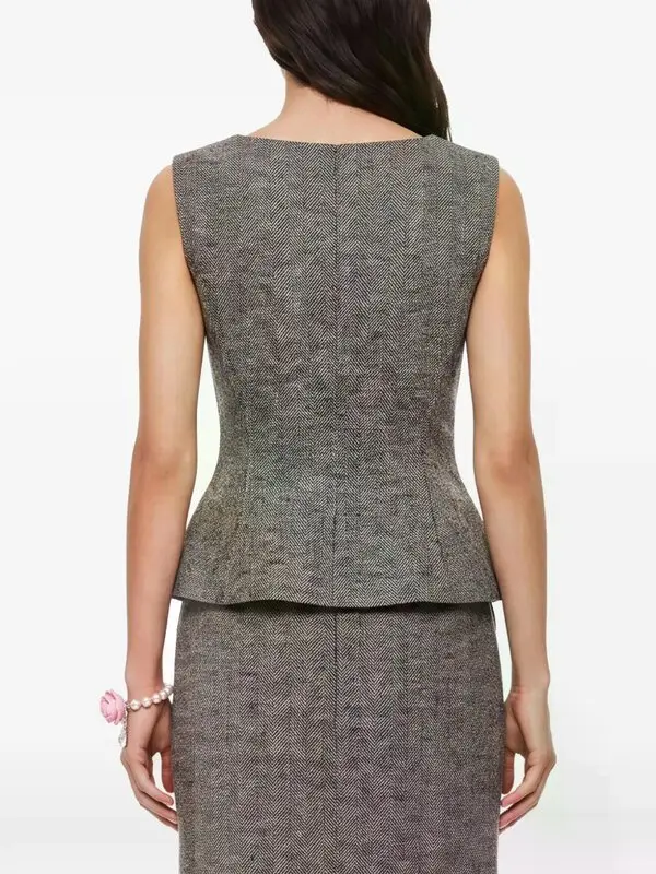 Magda Butrym Herringbone Peplum Jacket