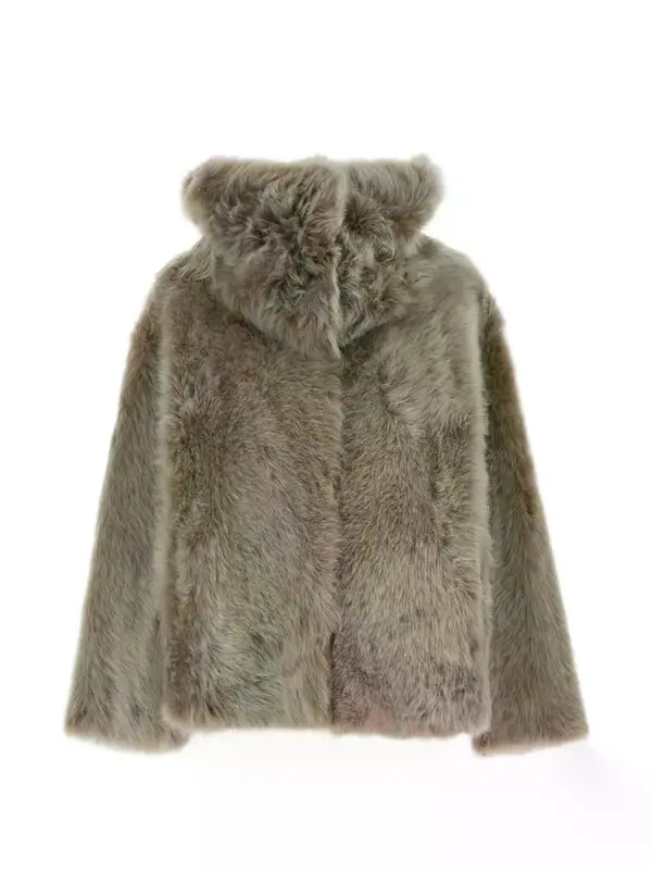 SALVATORE SANTORO High-neck Fur Jacket