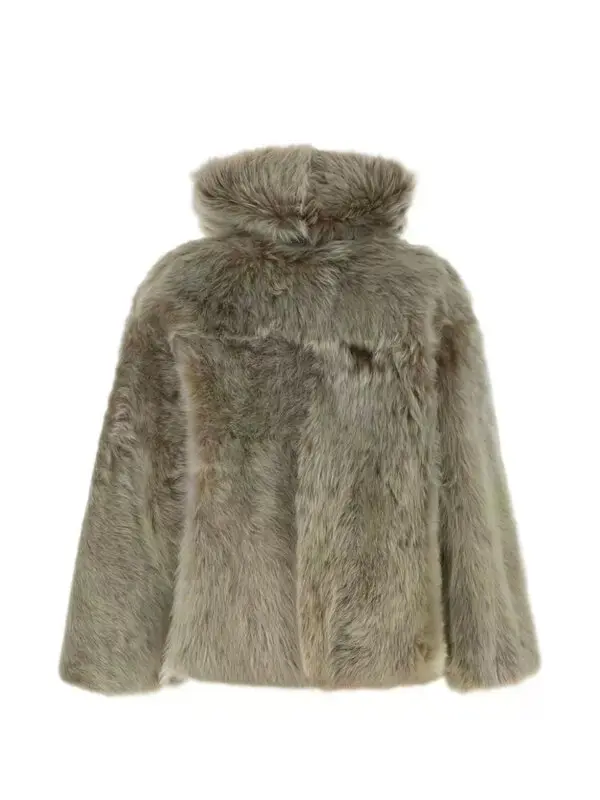 SALVATORE SANTORO High-neck Fur Jacket
