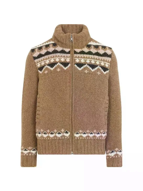 Moncler Long-sleeve Padded Jacket - Brown